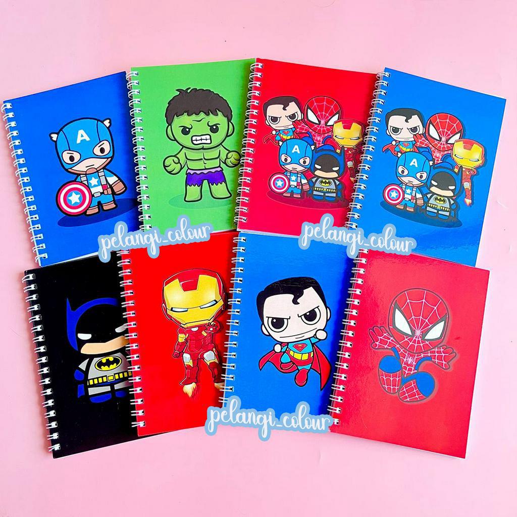 Spiderman Superhero Notebook / Batman Captain America Notebook / Nulu ...
