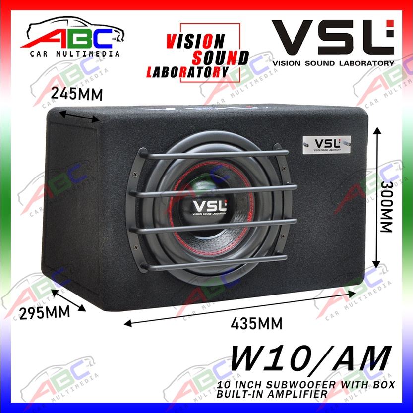 VSL 10 INCH SUBWOOFER WITH BOX BUILT IN AMPLIFIER | Shopee Malaysia