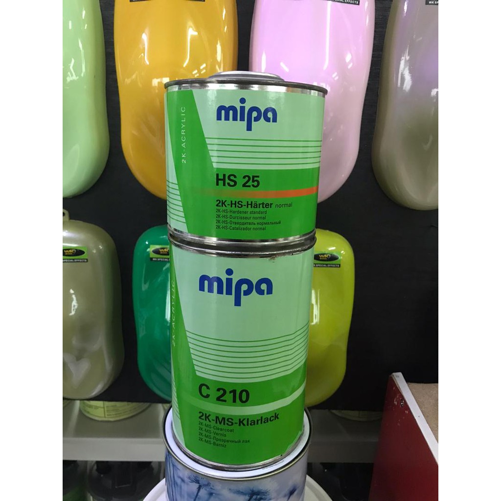 MIPA MADE IN GERMANY C210 2K CLEAR 2:1 COMPLETE SET WITH HARDENER ...