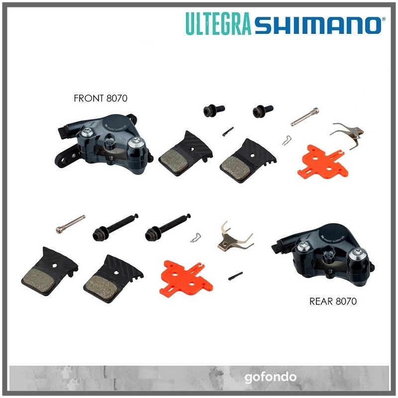 SHIMANO R8070 DISC 8070 R8070 Flat Mount Brake Caliper with Brake hose ...