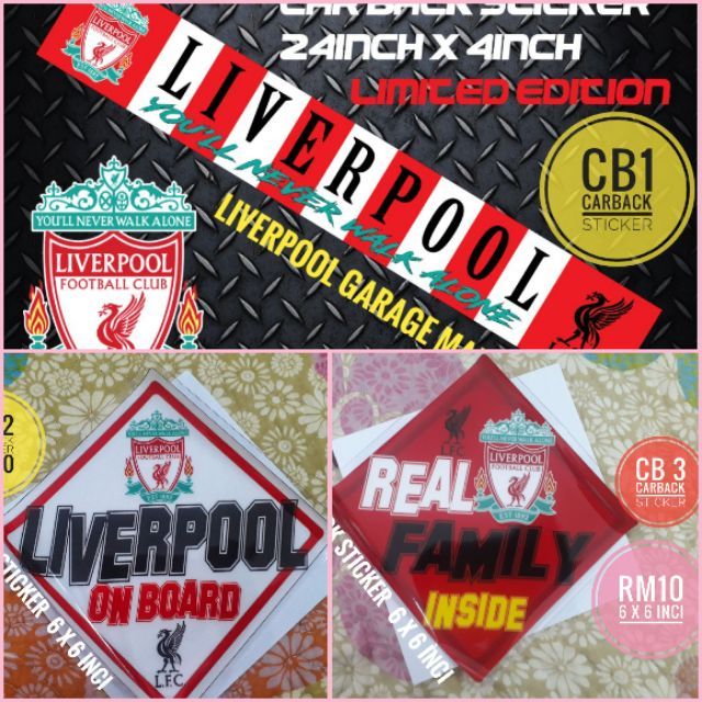 STICKER LIVERPOOL/LIVERPOOL STICKER /tampal dalam cermin | Shopee Malaysia