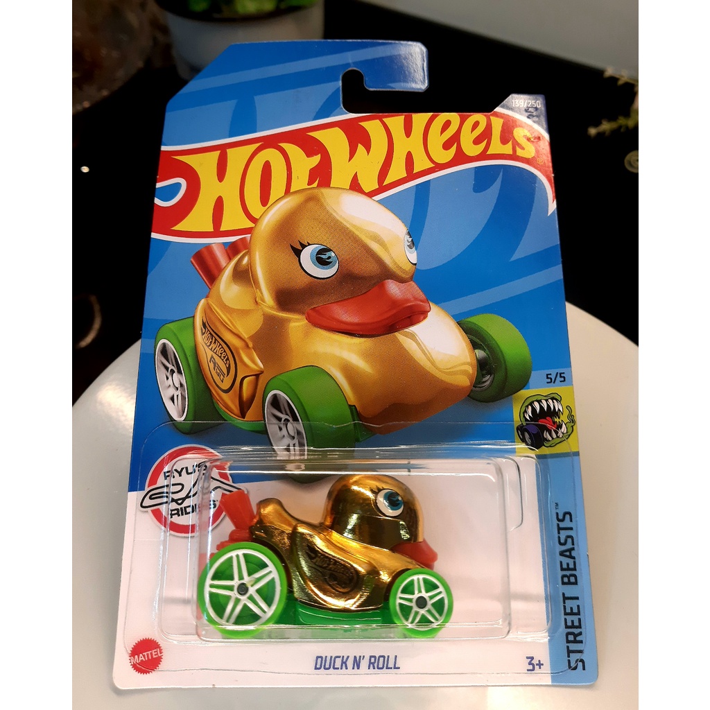 Hot Wheels Duck N Roll 2022 Chrome Gold Regular Treasure Hunt Shopee Malaysia