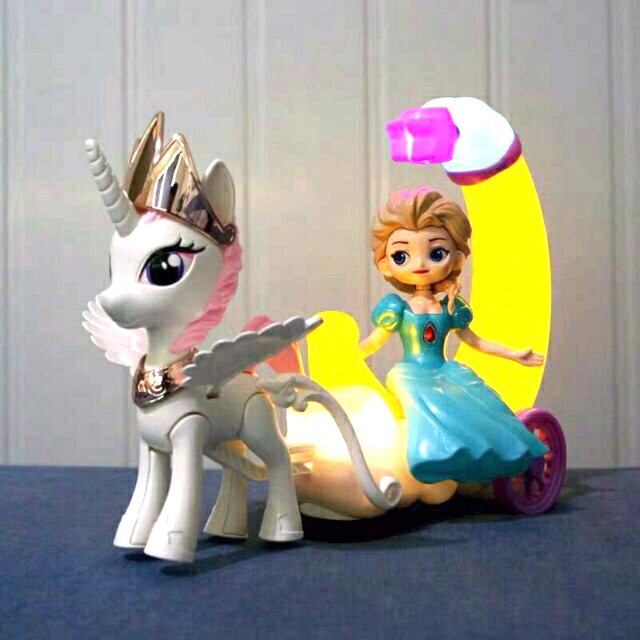 Frozen Elsa Moon Carriage Cars | Shopee Malaysia