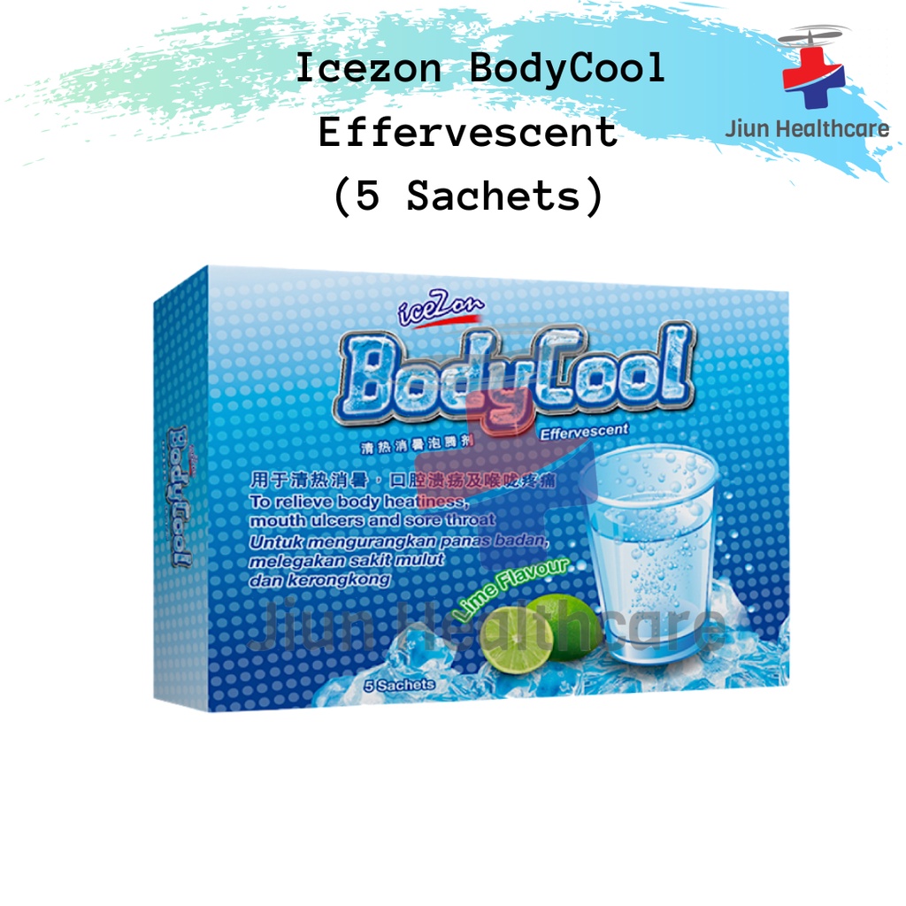 IceZon BodyCool Effervescent Lime Flavour (5 Sachets) Relieve Body ...
