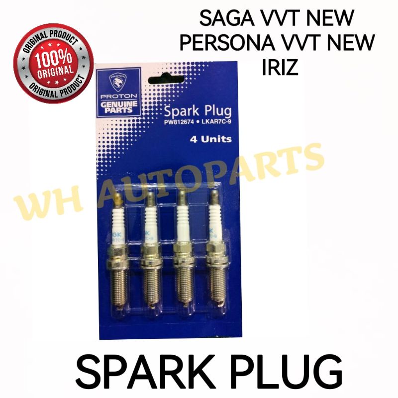 ORIGINAL SPARK PLUG PROTON SAGA VVT NEW PERSONA VVT NEW IRIZ (4PCS/SET ...