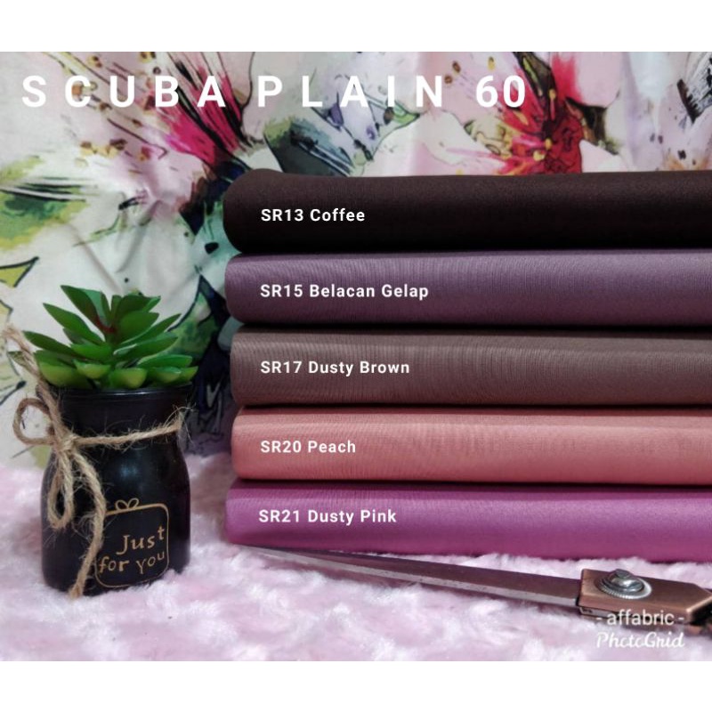 Scuba Plain High Quality*Bidang60* (sr02-sr58) Part 1 | Shopee Malaysia