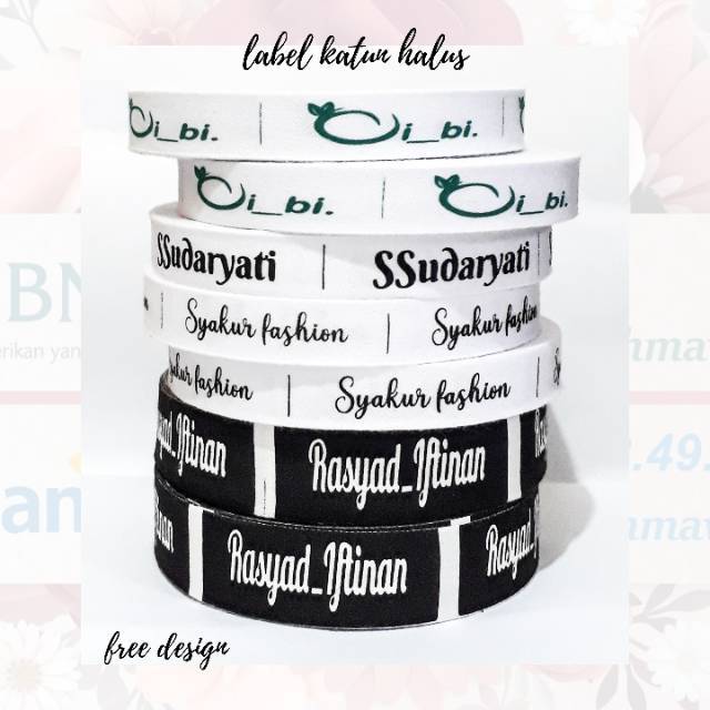 Screen printed labels/hijab labels/clothing labels/ribbon labels/woven ...