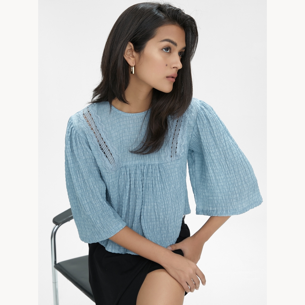 Pomelo Long Sleeve Blouse | Shopee Malaysia