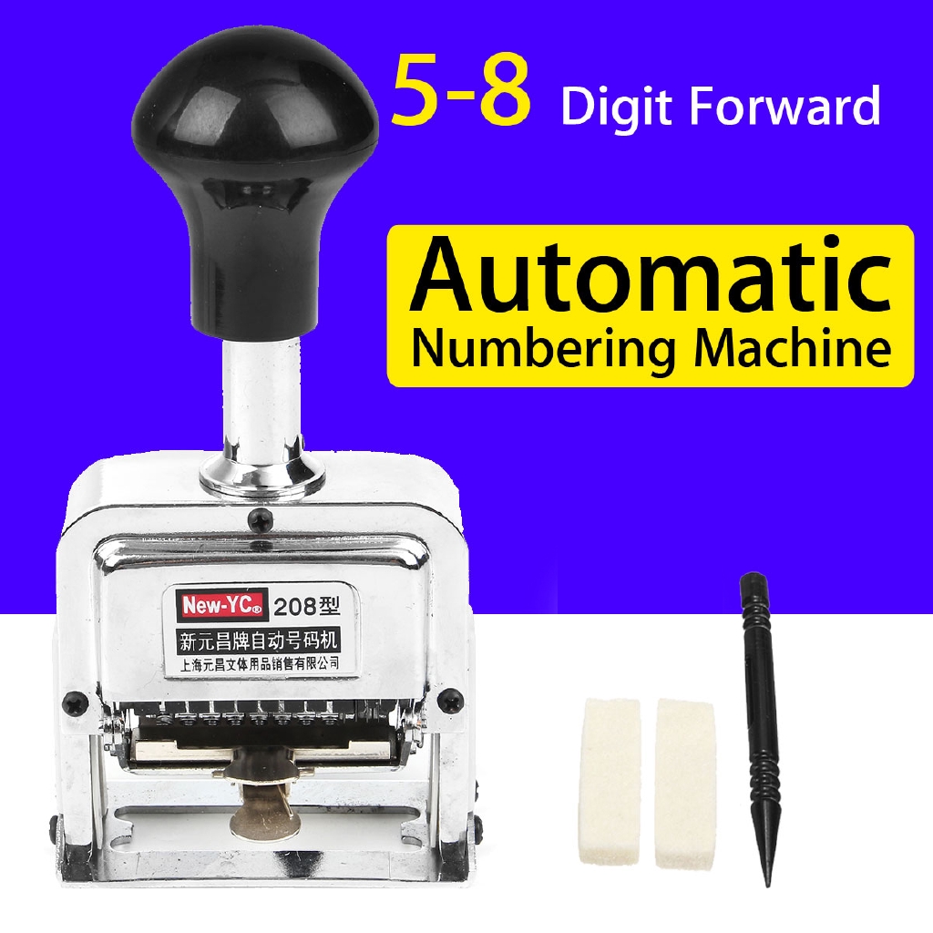 1pcs 5/6/7/8 Position Automatic Numbering Machine Into The Number ...