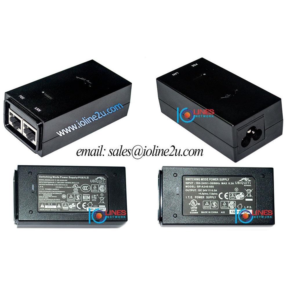 UBNT Ubiquiti GP-A240-050 Network POE adapter Power injector 24V 0.5A ...