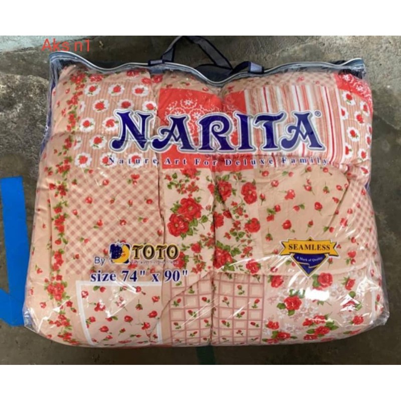 TOTO NARITA COMFORTER ORIGINAL . VERY THICK, SANGAT TEBAL, THE ORIGINAL ...