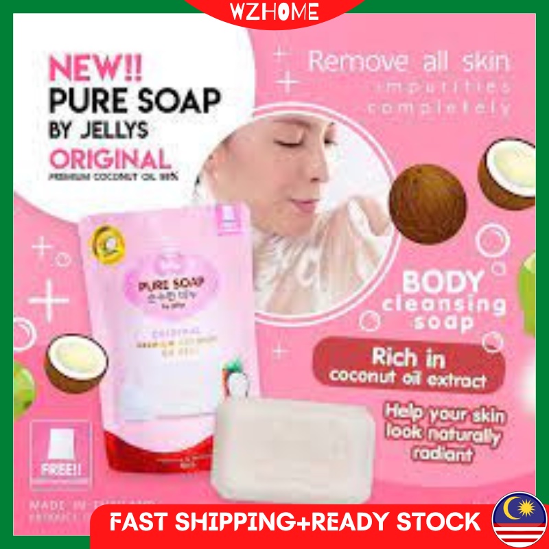 Pure Soap Original Premium Coconut Oil 100% Original Sabun Jerawat ...