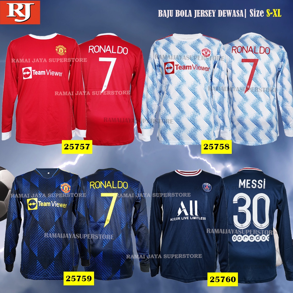 HARGA BORONG! BAJU BOLA DEWASA JERSEY BARU | SULAMAN DAN STICKER | SIZE ...