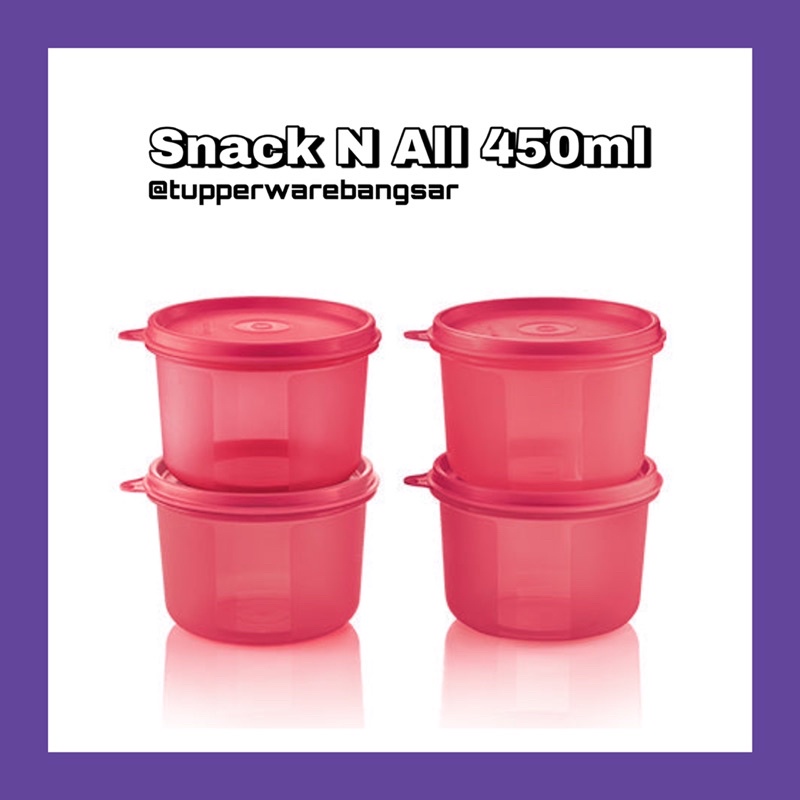 Tupperware Snack n All 450ml (2pcs) | Shopee Malaysia
