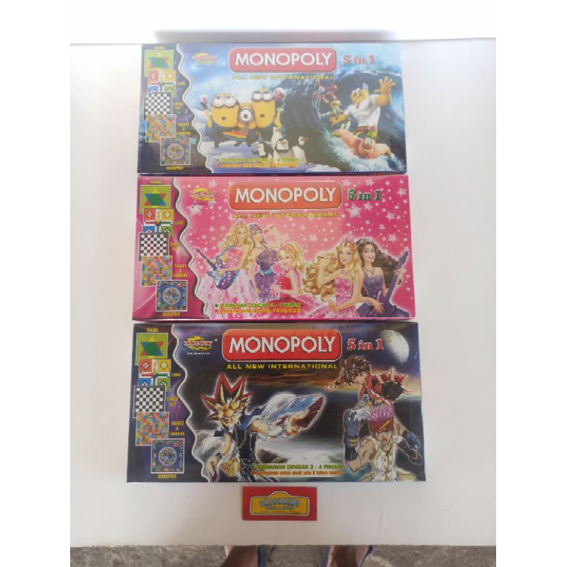 Monopoly 5in1 / Monopoly Children's Toy complete set | Shopee Malaysia