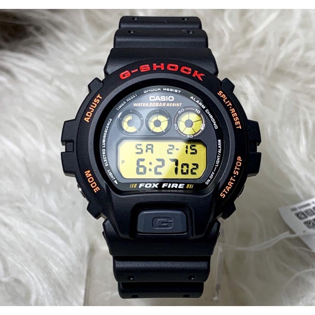 DW6900 G Shock DW6900 Fox Fire G shock Dw6900 Black G shock Black ...