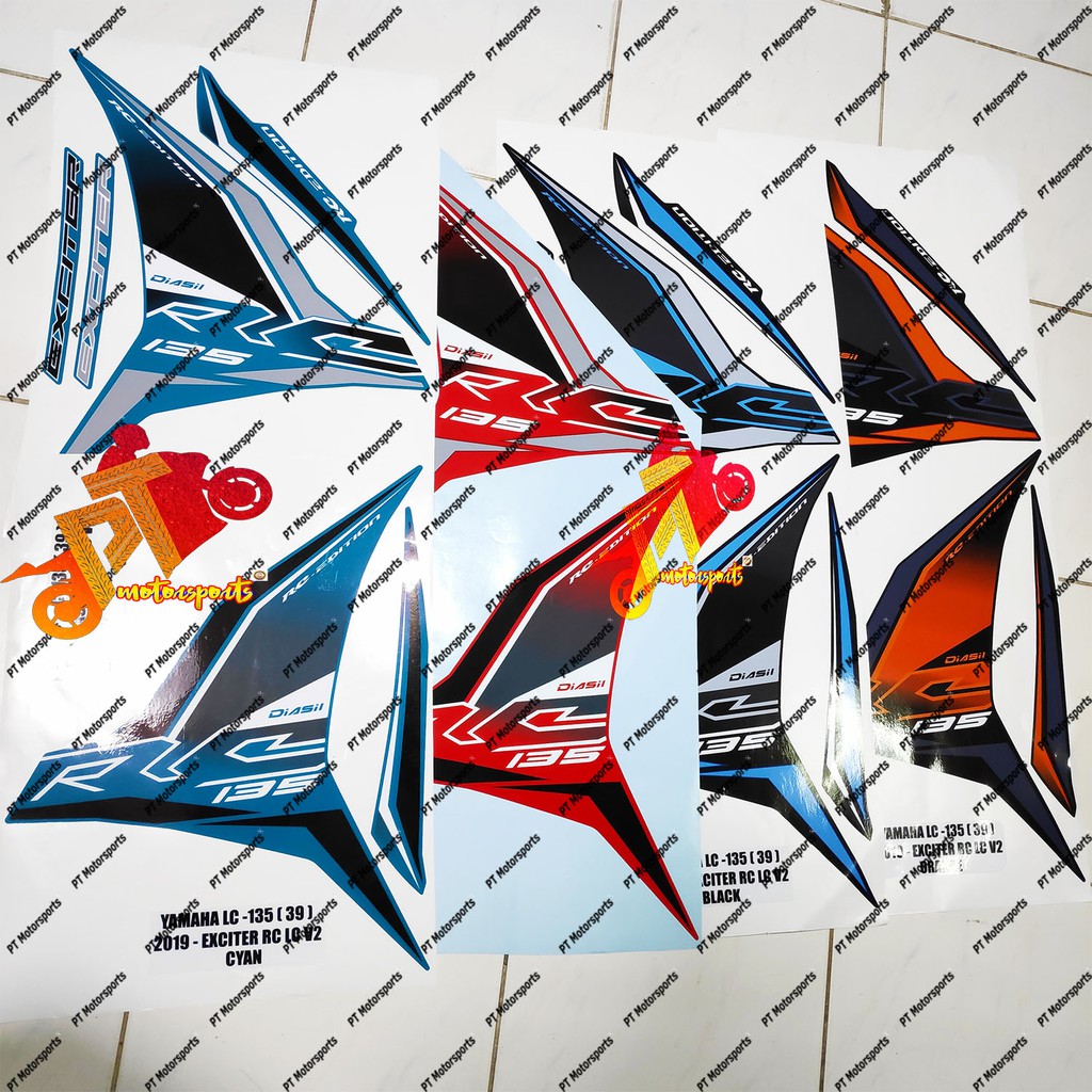 Lc 135 New Sticker Exciter Rc 2019 Red Blue Green Orange V2 V3 V4 V5 39 ...