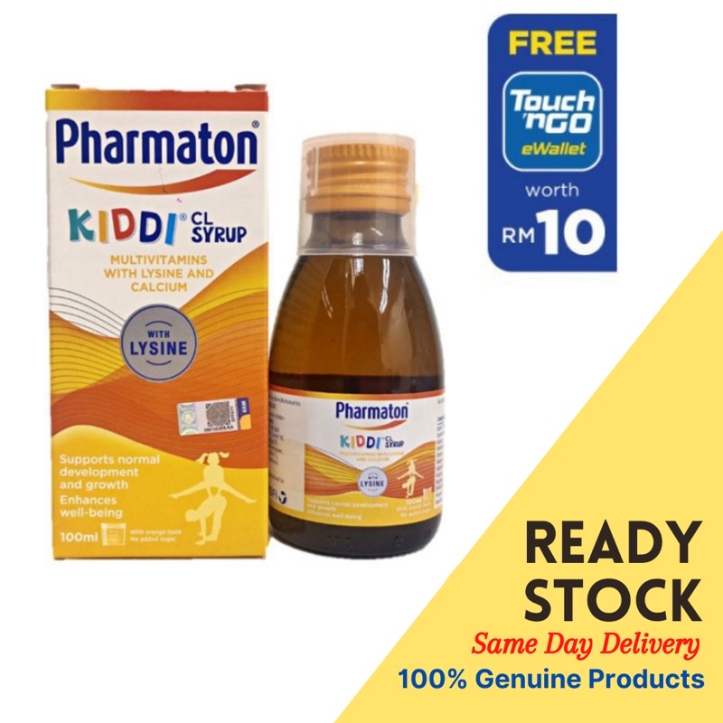 PHARMATON KIDDI SYRUP MULTIVITAMIN + LYSINE + CALCIUM KANAK-KANAK 100ML ...