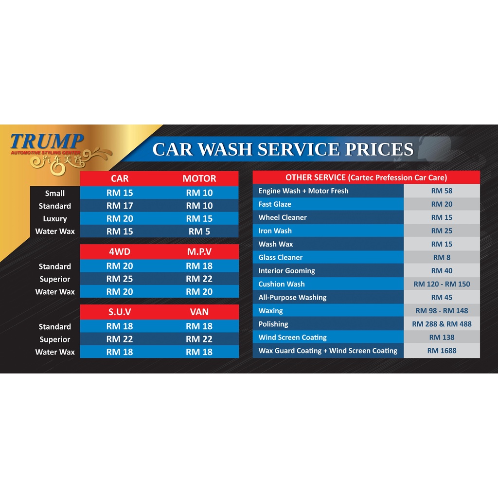 Poster Menu Sticker Price List Sticker large size sticker Customize ...