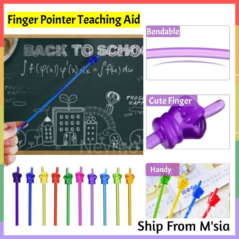 Children Cute Hand Finger Pointing Stick Teaching Aid Presentation ...