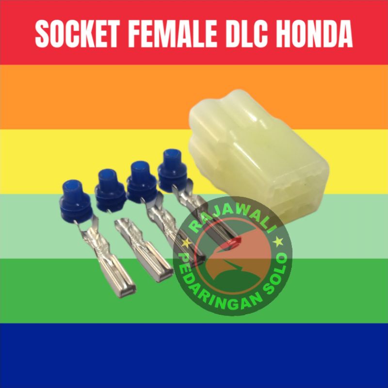 DLC FEMALE SOCKET 4 PIN MOTORCYCLE HONDA AUTOMOTIVE SOCKET | Shopee ...