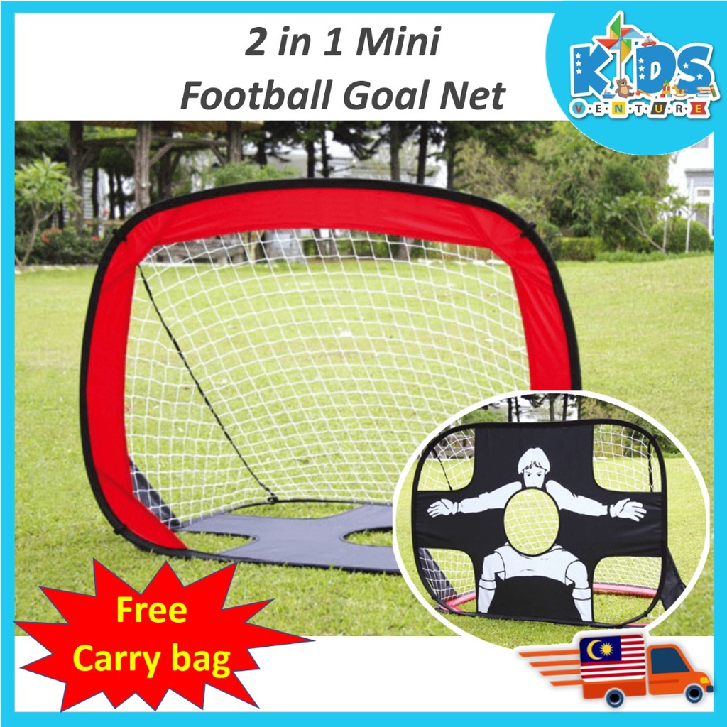 Pop Up Football Goals 2 in 1 Mini Football Target Folding and Portable ...