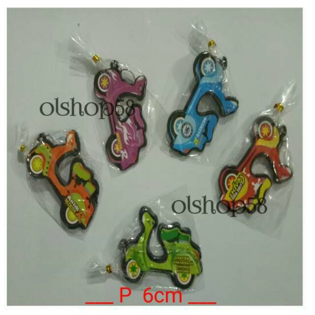 GANTUNGAN (Contents 100pcs) vespa Sticker Keychain | Shopee Malaysia