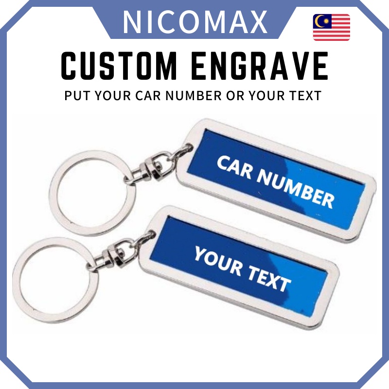 Custom Made Keychain Engrave Keychain Nama Cute Cheap Customize Gift ...