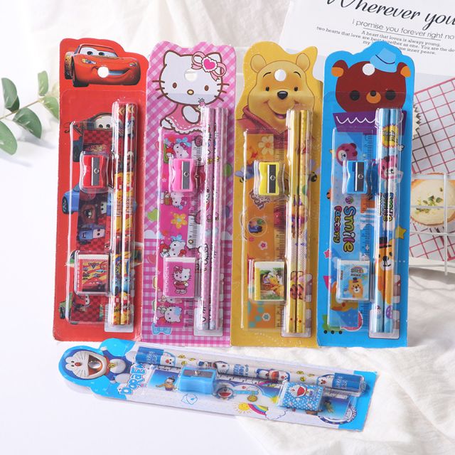 5 in 1 Stationery Set Alatulis Budak Alat tulis Kanak kanak Free Gift ...