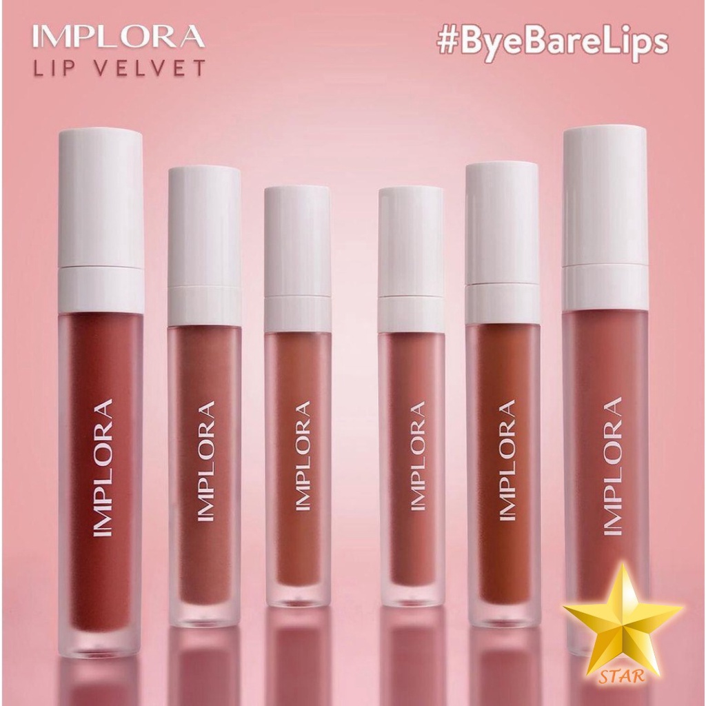 Original Implora Lip Velvet Cream Lipcream Bye Bare Lips | Shopee Malaysia