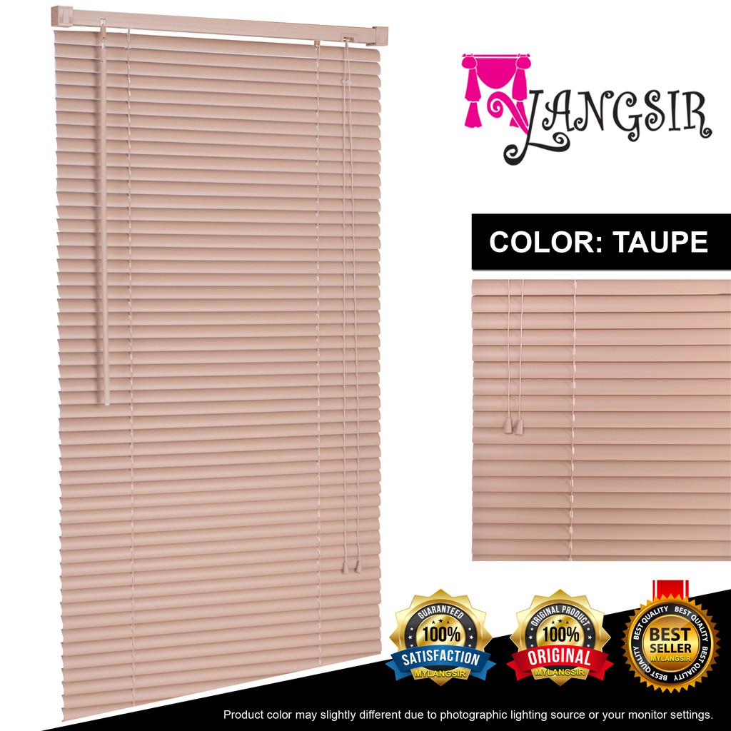 MYLANGSIR Venetian 25mm PVC Light Filtering Blinds / Bidai Venice ...