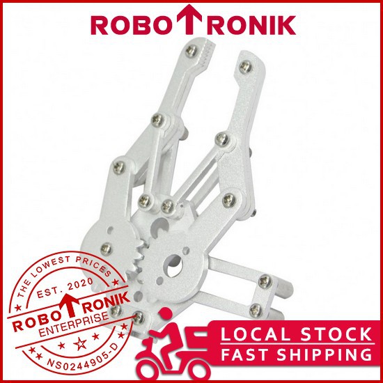 Aluminium Robot Clamp Gripper for Servo Motor Arm, Arduino Compatible ...