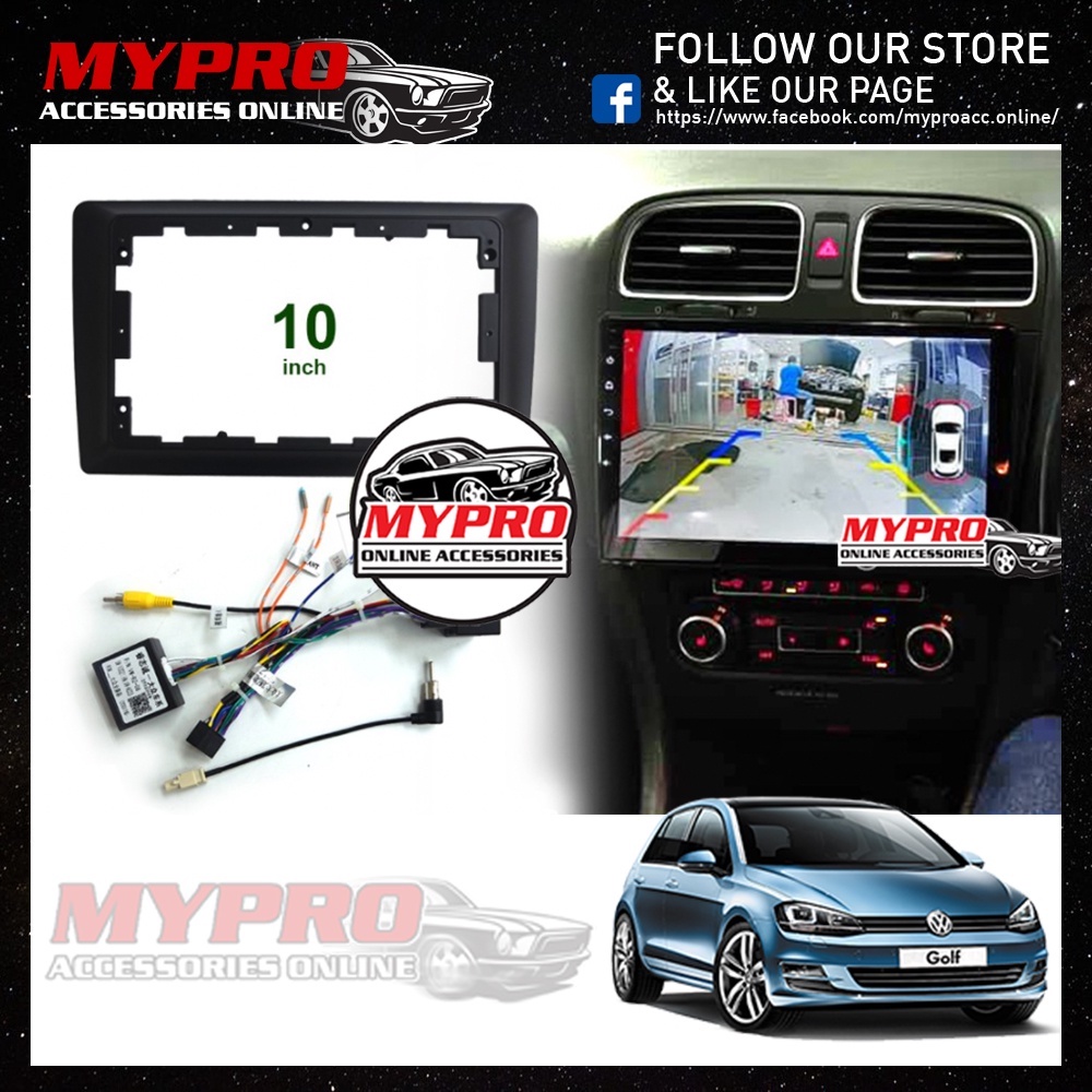 Android 🔥 Volkswagen Golf GTI MK5 MK6 10" ANDROID PLAYER 【Free Camera ...