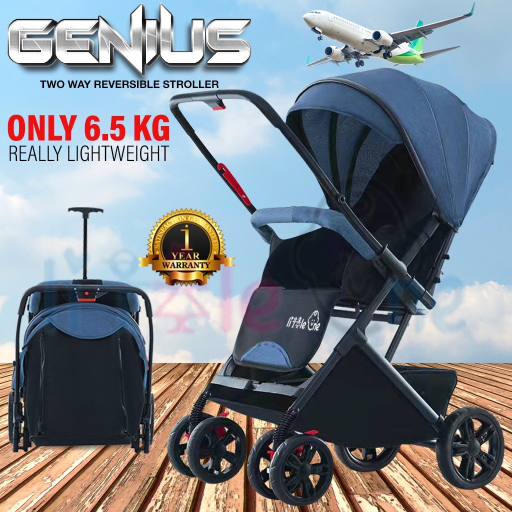 Two Way Facing Stroller Little One Baby Reversal GENIUS Baby Stroller ...