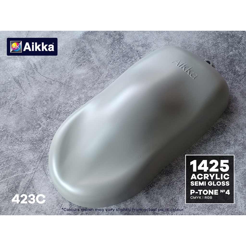 AIKKA Paint PANTONE Colour 423C / 1425 ACRYLIC SEMI GLOSS PAINT ...