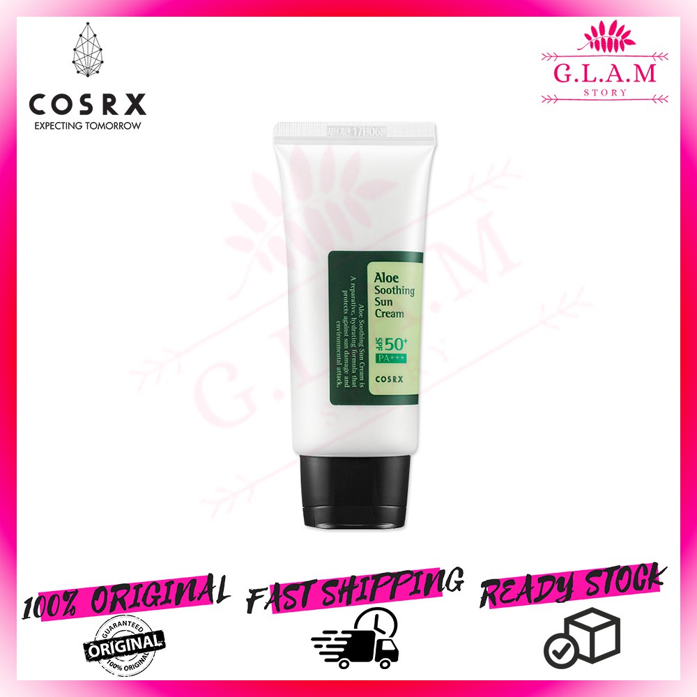 sunscreen Pelindung matahari Cosrx Aloe Soothing Sun Cream SPF50 PA ...