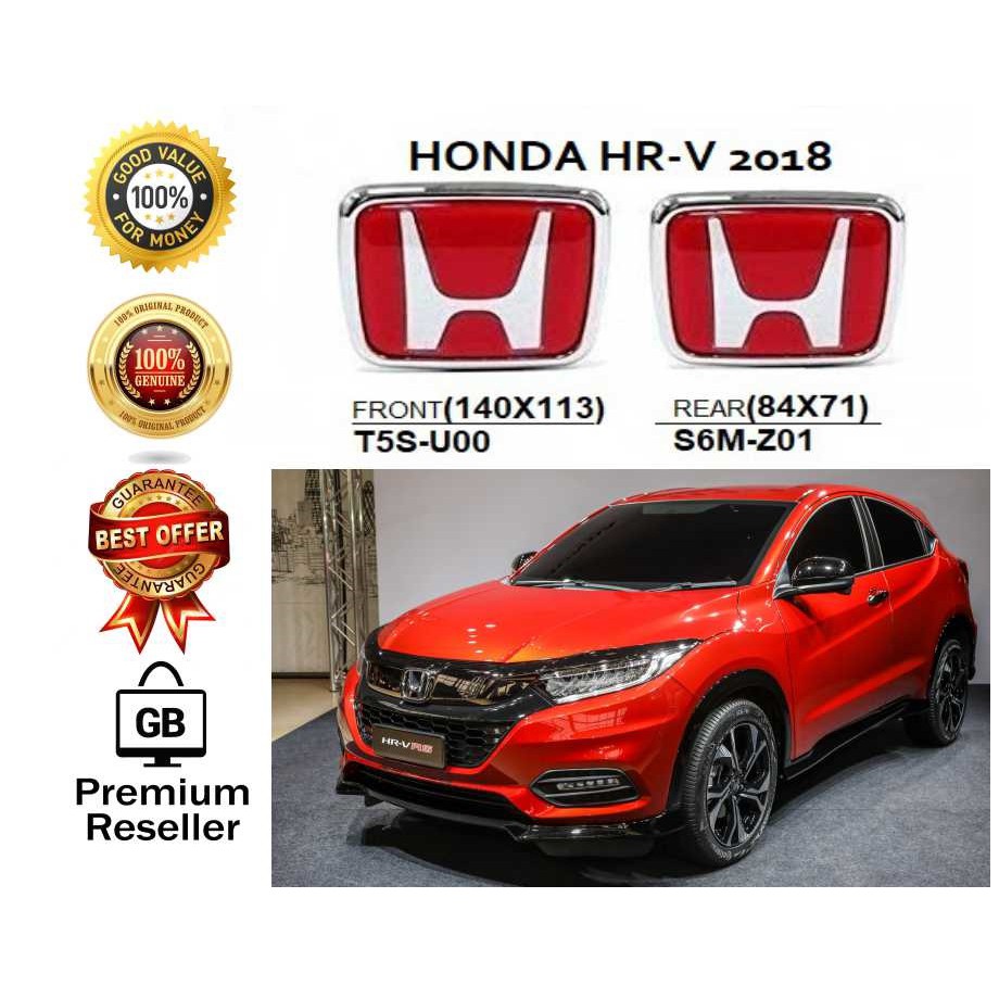 GB-Store 100% [ORIGINAL] HONDA HRV LOGO 2018 FRONT&BACK LOGO/EMBLEM ...