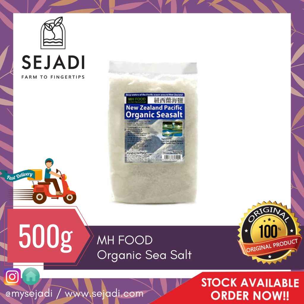 MH FOOD New Zealand Pacific Organic Sea Salt (500g) | Shopee Malaysia