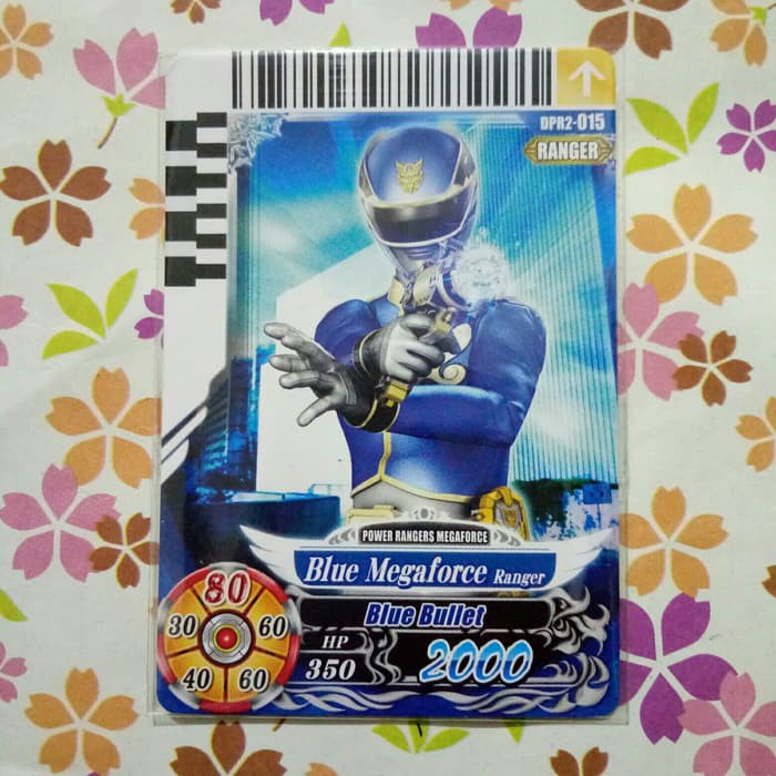Power ranger card battle normal ranger blue megaforce v2 | Shopee Malaysia