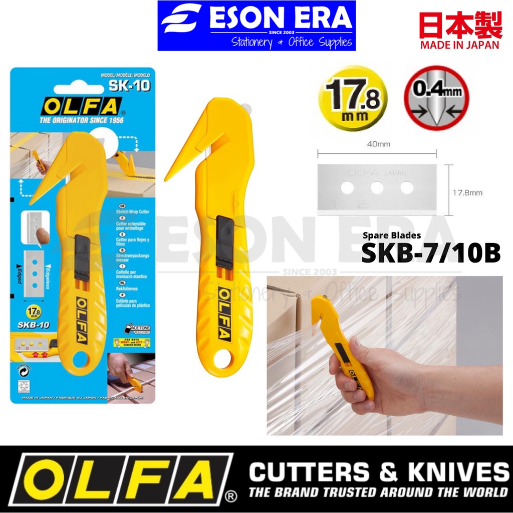 Olfa SK-10 Stretch Wrap Cutter Made in Japan Knife Pisau (Blades SKB-10/10B) | Shopee Malaysia