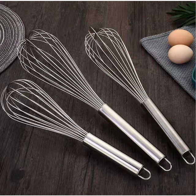 Heavy Duty Stainless Steel Egg Whisk Wire Whisk Balloon Egg Frother ...