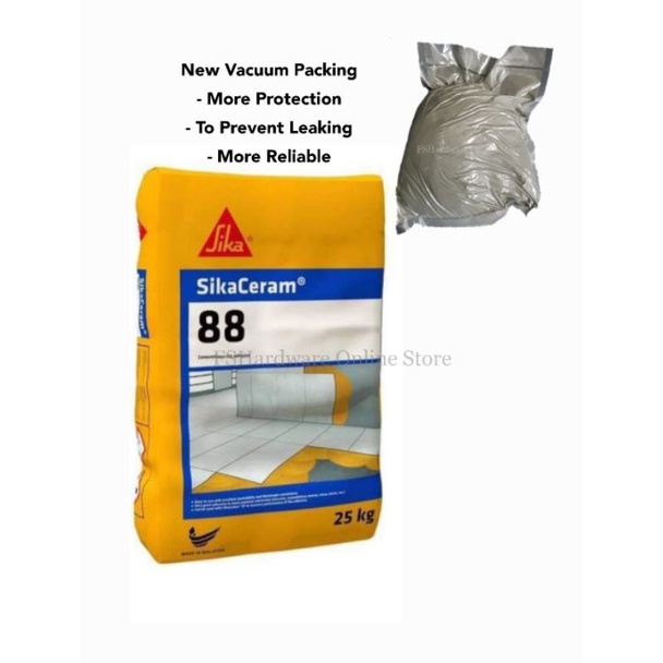 (1KG) Sika Ceram 88 Cementitious Tiles Adhesive / Simen Gum | Shopee ...