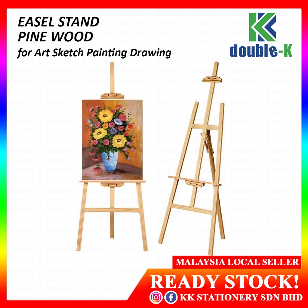 EASEL STAND Pinewood For Art Sketch Painting Drawing - RM49.90/pcs ...