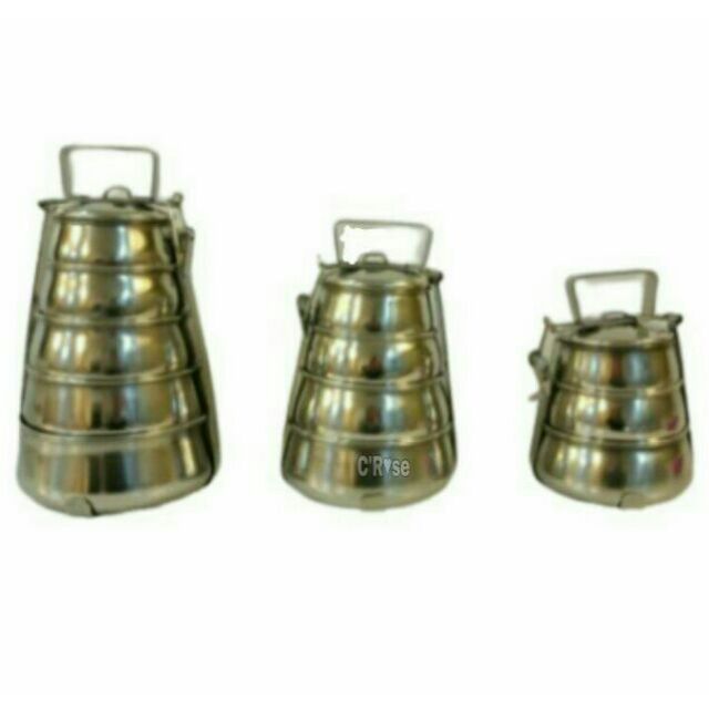 Stainless Steel Multi-Purpose Food Storage Pyramid Container/Tiffin ...