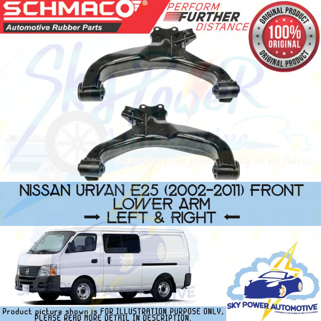 NISSAN URVAN E25 (2002-2011) SCHMACO LOWER ARM (FRONT LEFT & RIGHT ...