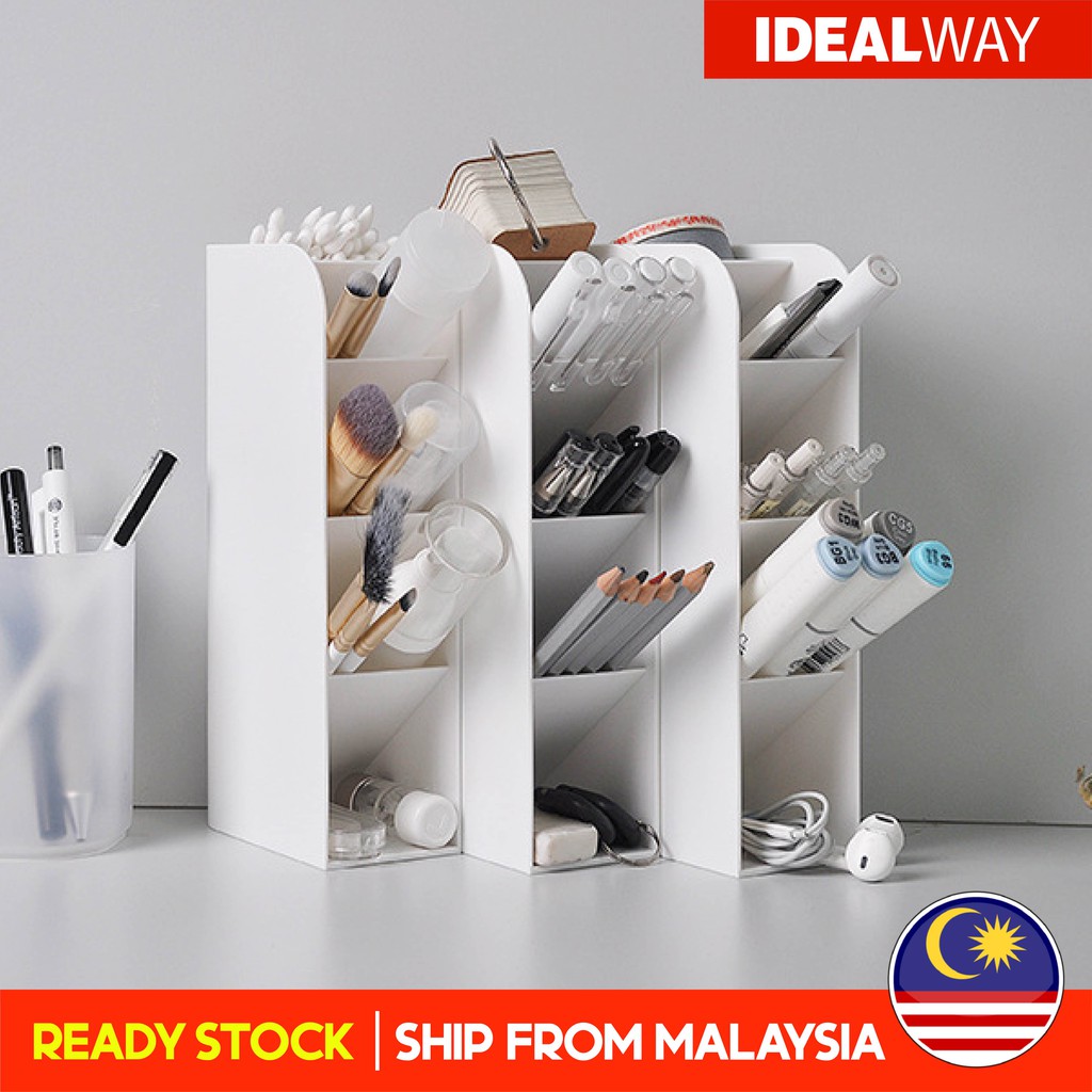 Idealway Bekas Simpan Alat Tulis Pen Kosmetik Office Desk Organizer ...