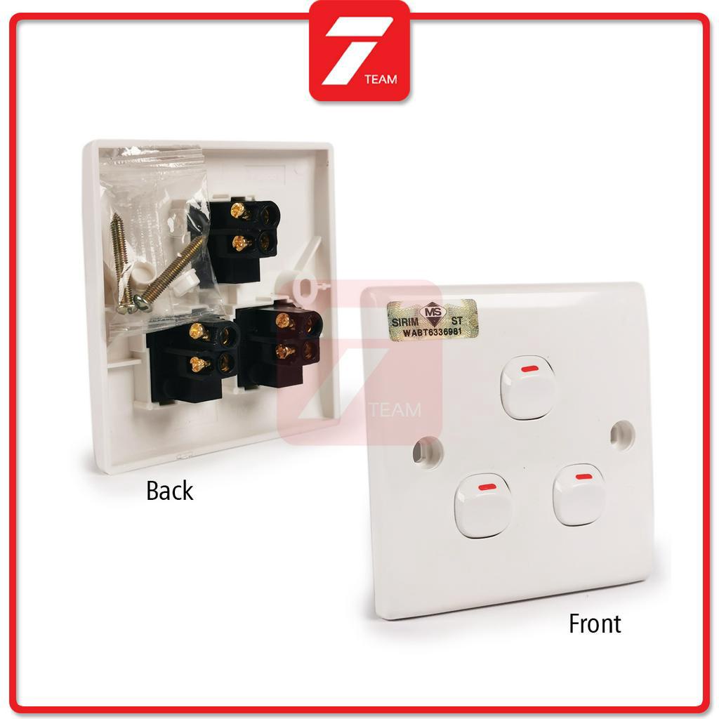 SUM 3 Gang 1 Way Switch – SIRIM Certified SUM Suis 3 Gang 1 Arah ...