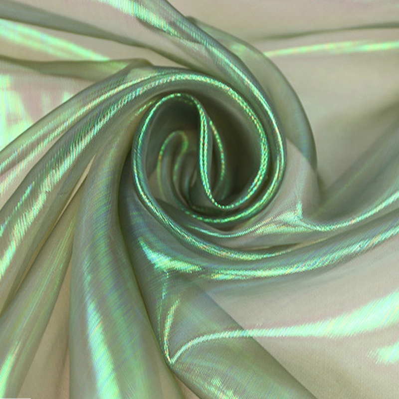 1pc 150cm*100cm Fluorescent Fabrics Colorful Shiny Gauze Fabric Stage ...