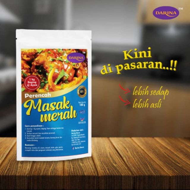 Food Cooking Paste DARINA Pes Masakan Masak Merah ibu Sambal Tumis 180g ...