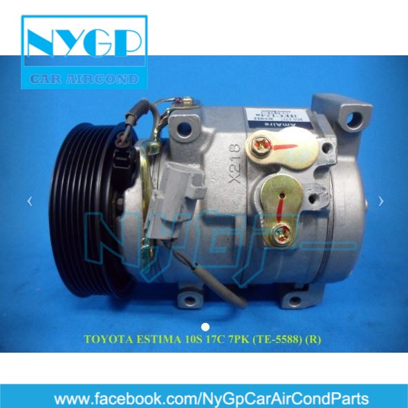 TOYOTA ESTIMA 10S 17C 7PK (R) COMPRESSOR TE-5588 NYGP | Shopee Malaysia